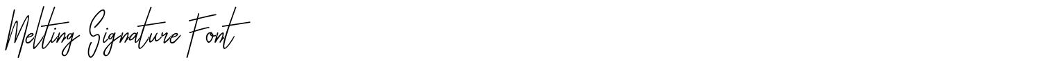 Melting Signature Font - Download fonts