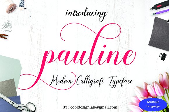Pauline Modern Script Font - Download fonts