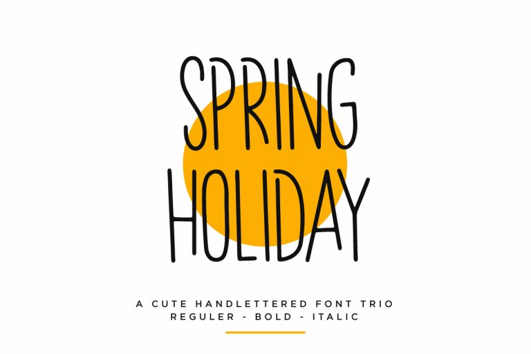 Spring Holiday Handwritten Font - Download fonts