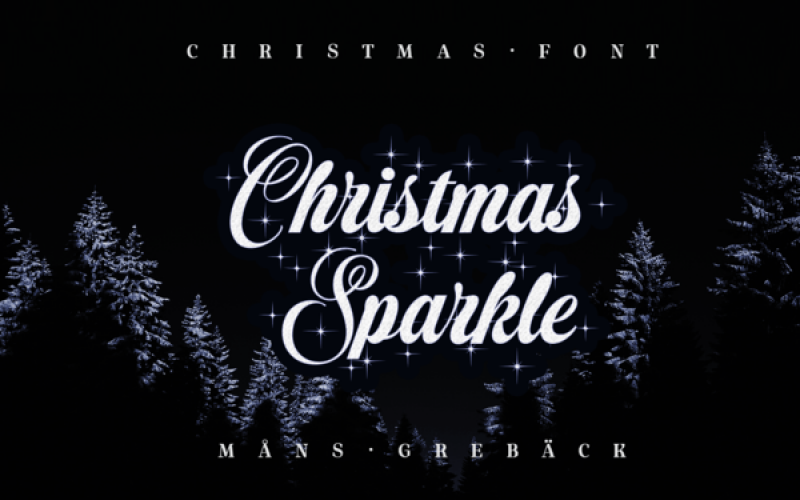Christmas Sparkle Typeface - Fontlot.com