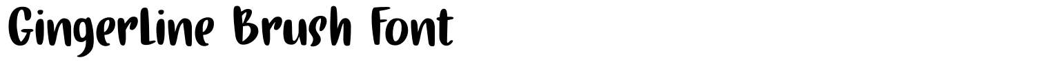 Gingerline Brush Font - Download fonts