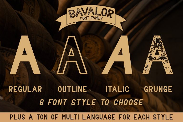 Bavalor All Caps Font - Download fonts