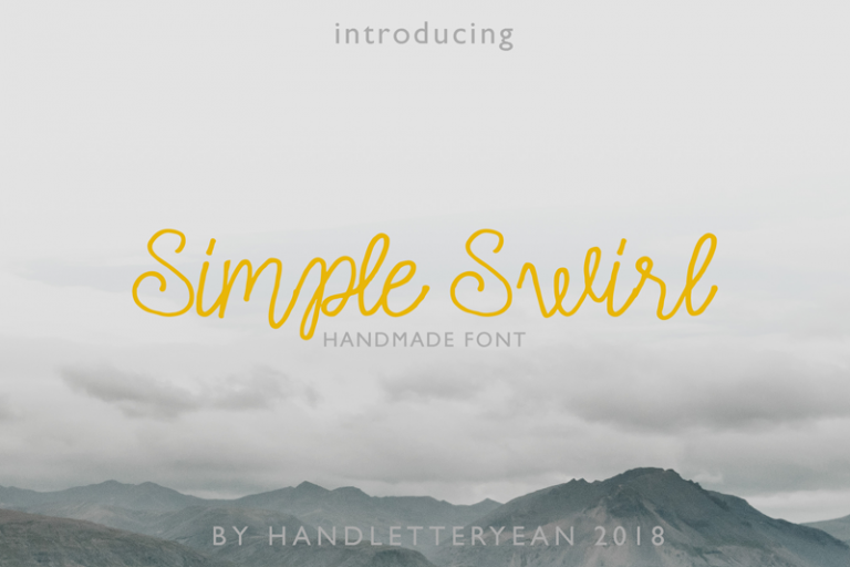Simple Swirl Script Font - Download fonts