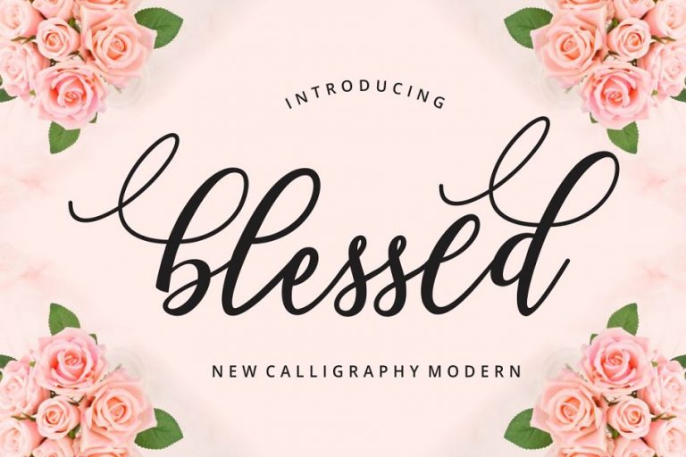 Blessed Calligraphy Font - Download fonts