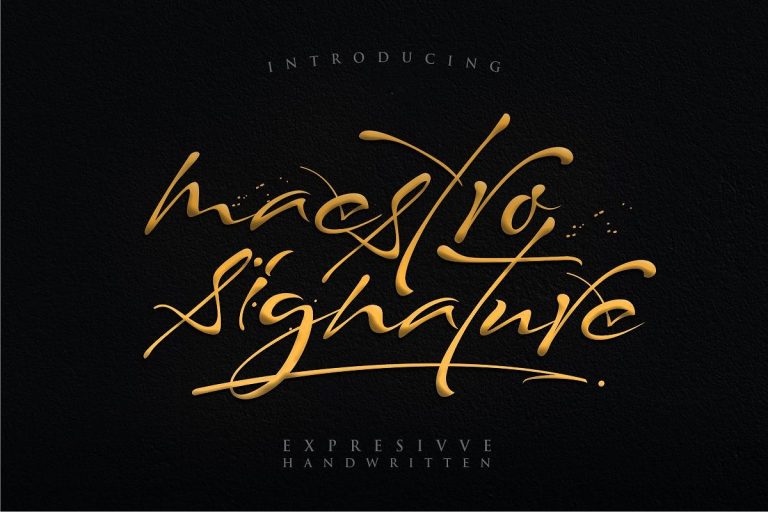 Maestro Calligraphy Font - Download fonts