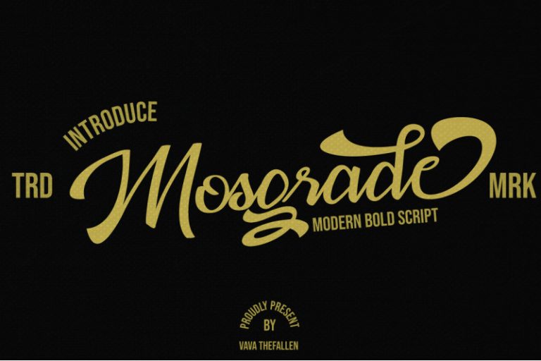 Mosgrade Script Font - Download fonts