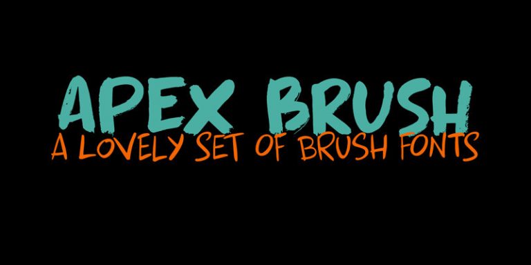 Apex Brush Font - Download fonts