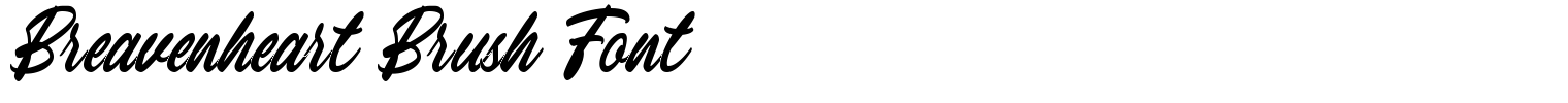 Breavenheart Brush Font - Download fonts
