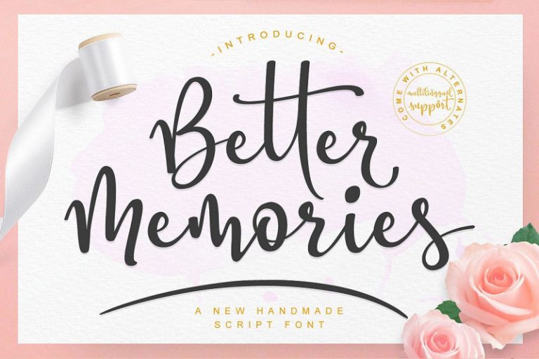 Better Memories Calligraphy Font - Download fonts