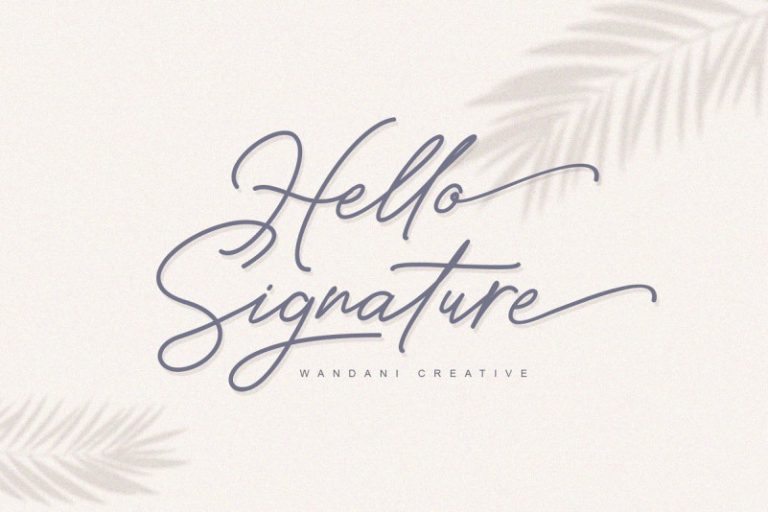 Hello Signature Script Font - Download fonts