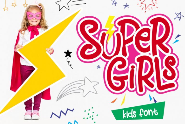 Super Girls Kids Font - Download fonts