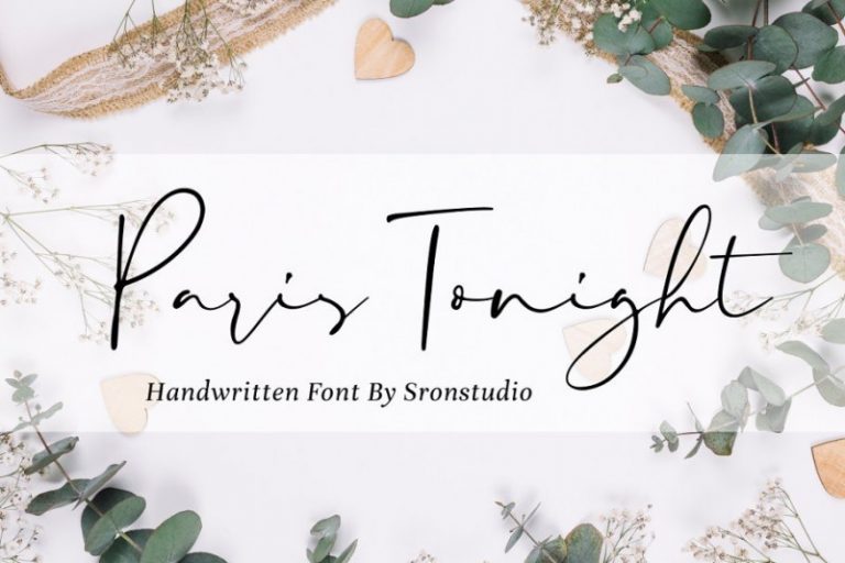 Paris Tonight Handwritten Font - Download fonts