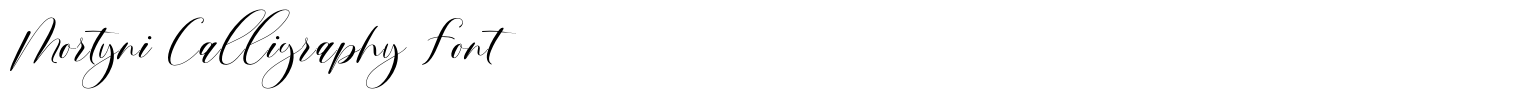 Mortyni Calligraphy Font - Download fonts