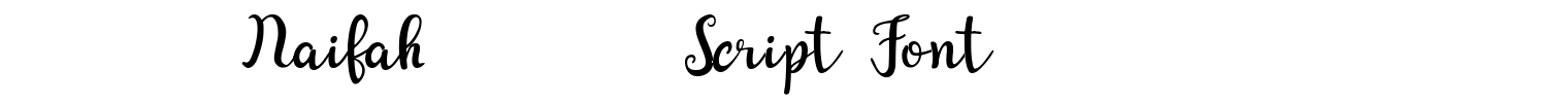 Naifah Script Font - Download fonts