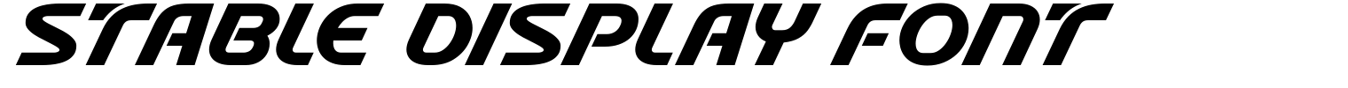 Stable Display Font - Download fonts