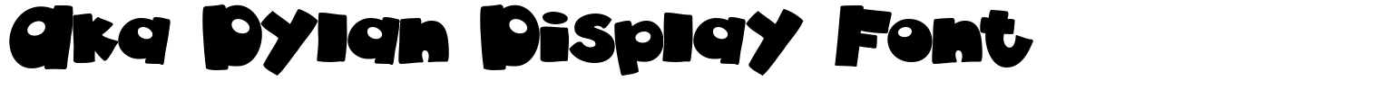 Aka Dylan Display Font - Download fonts
