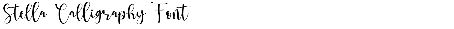 Stella Calligraphy Font - Download fonts