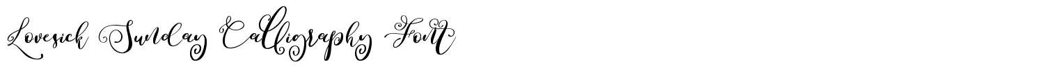 Lovesick Sunday Calligraphy Font - Download fonts