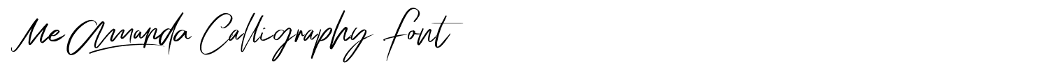 Me Amanda Calligraphy Font - Download fonts