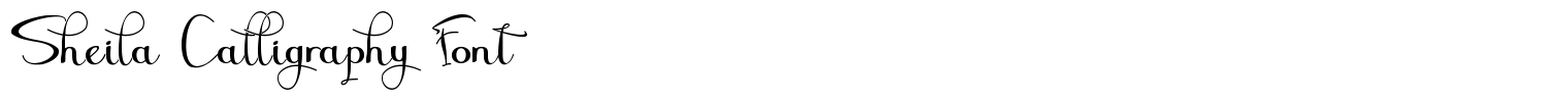 Sheila Calligraphy Font Download Fonts