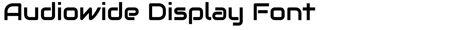 Audiowide Display Font - Download fonts