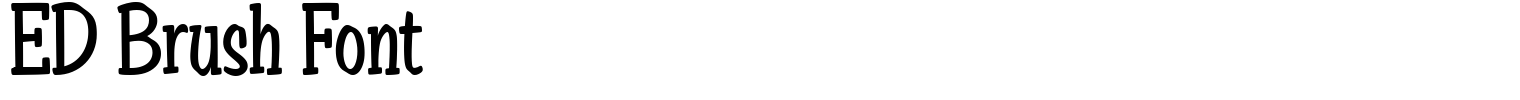 ED Brush Font - Download fonts