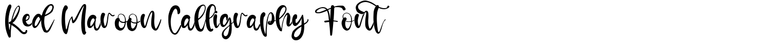 Red Maroon Calligraphy Font - Download fonts