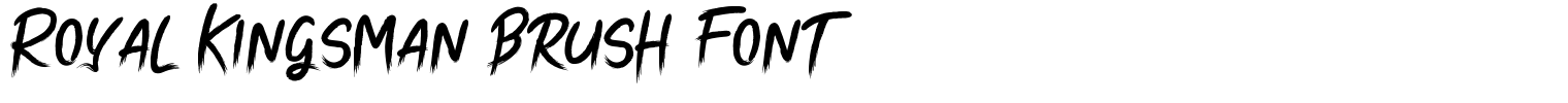 Royal Kingsman Brush Font - Download fonts