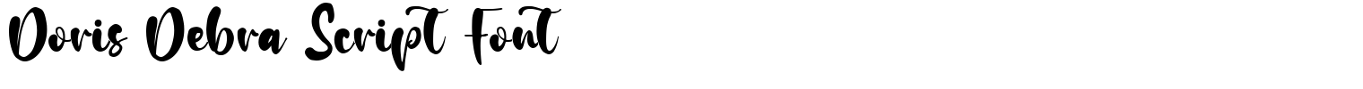 Doris Debra Script Font - Download fonts