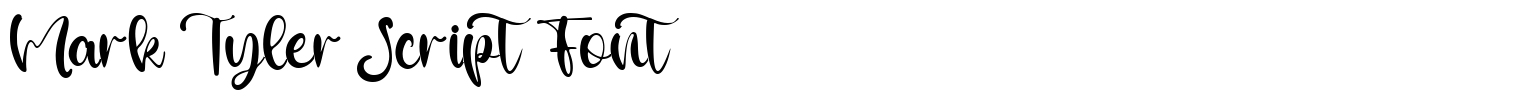Mark Tyler Script Font - Download fonts