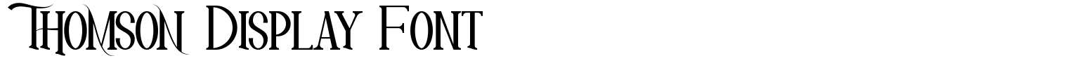 Thomson Display Font - Download fonts