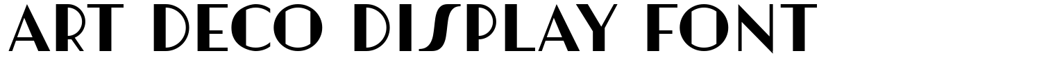 Art Deco Display Font - Download fonts
