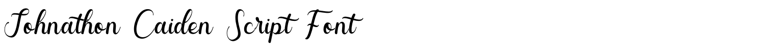 Johnathon Caiden Script Font - Download fonts