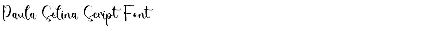 Paula Selina Script Font - Download fonts