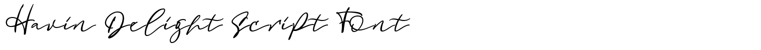 Havin Delight Script Font - Download fonts