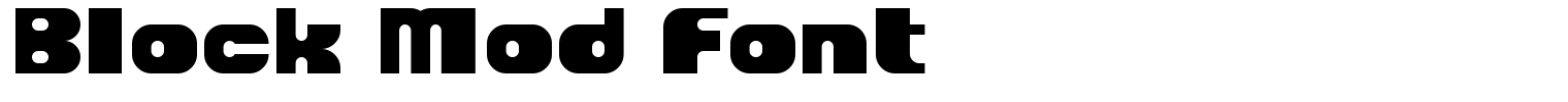 Block Mod Font - Download fonts