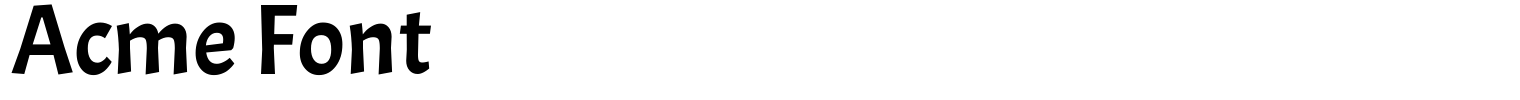 Acme Font - Download fonts