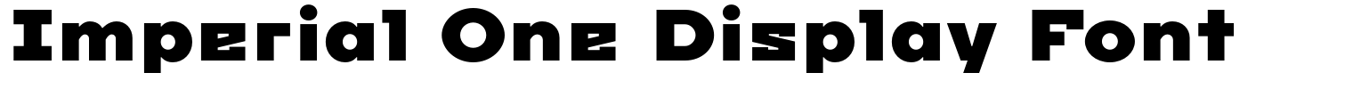 Imperial One Display Font - Download fonts