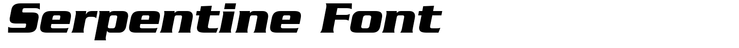 Serpentine Font - Download fonts