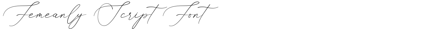 Femeanly Script Font - Download fonts