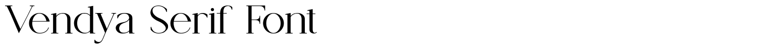 Vendya Serif Font - Download fonts