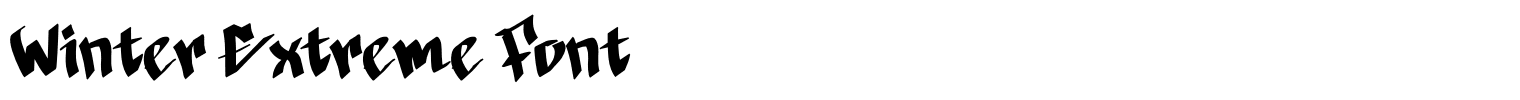 Winter Extreme Font - Download fonts