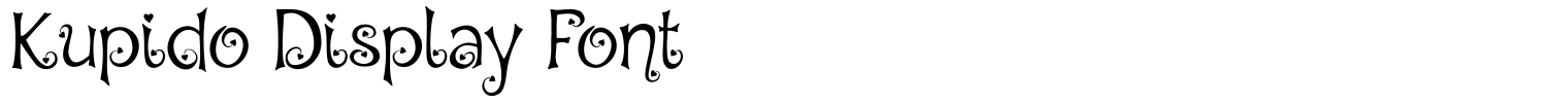 Kupido Display Font - Download fonts