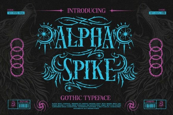Alpha Spike Font - Download fonts