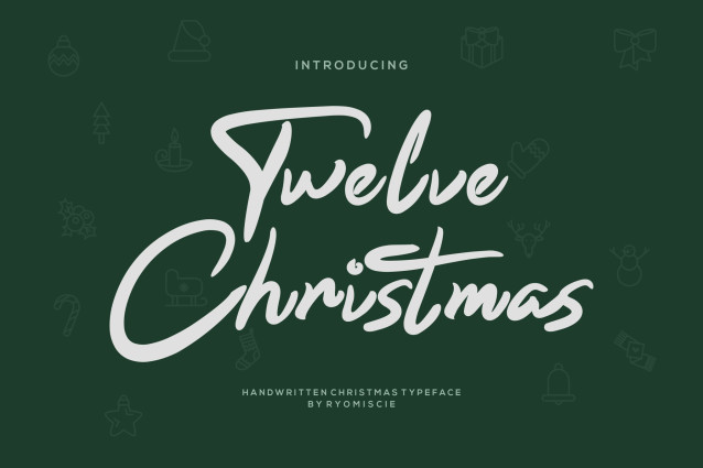 Twelve Christmas Script Font - Download fonts